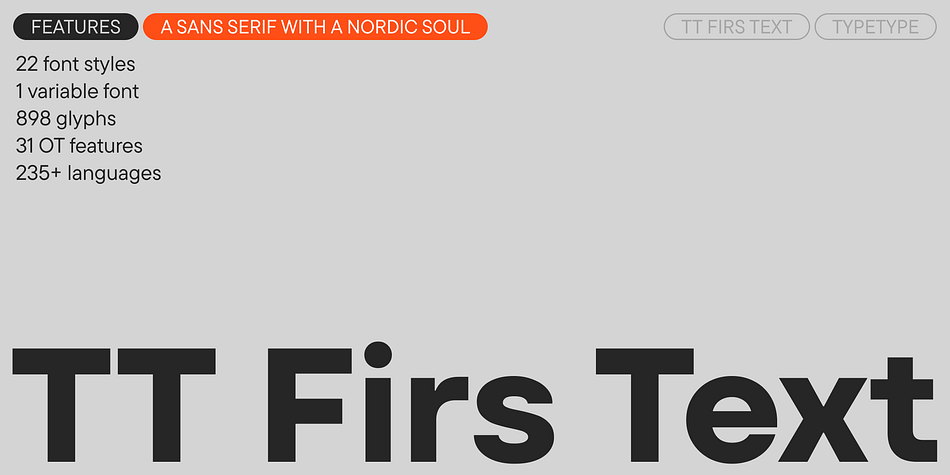 TT Firs Text Font