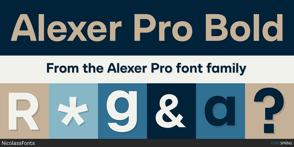 Alexer Pro Bold Font