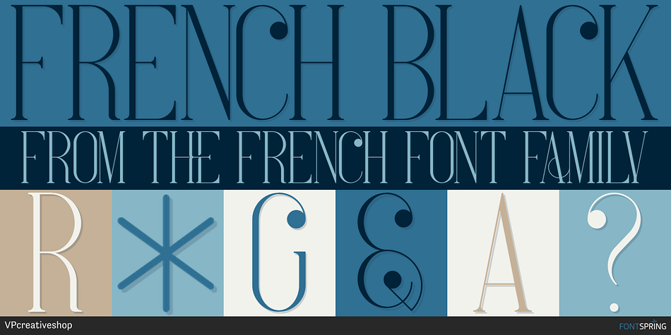 French Black Font