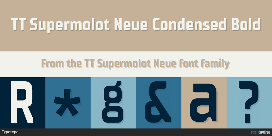 TT Supermolot Neue Condensed Bold Font