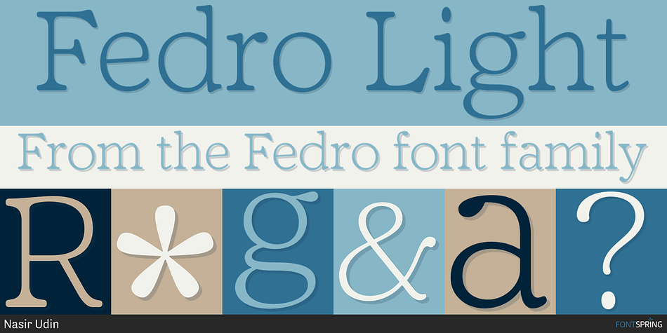 Fedro Light Font