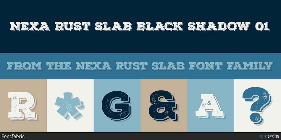 Nexa Rust Slab Black Shadow 01 Font