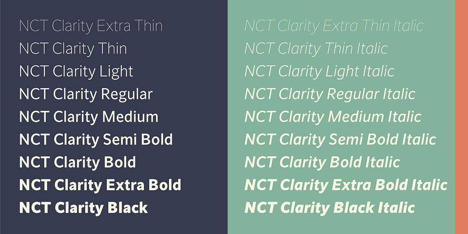 NCT Clarity Font