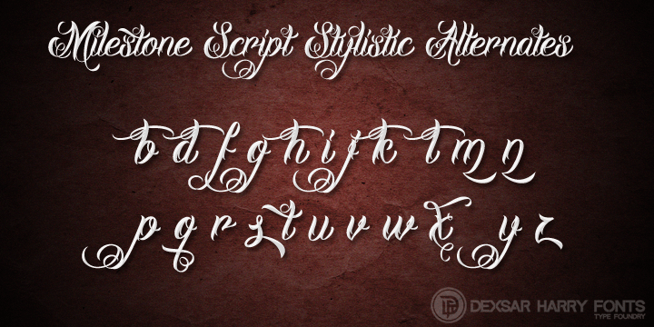 DHF Milestone Script Font
