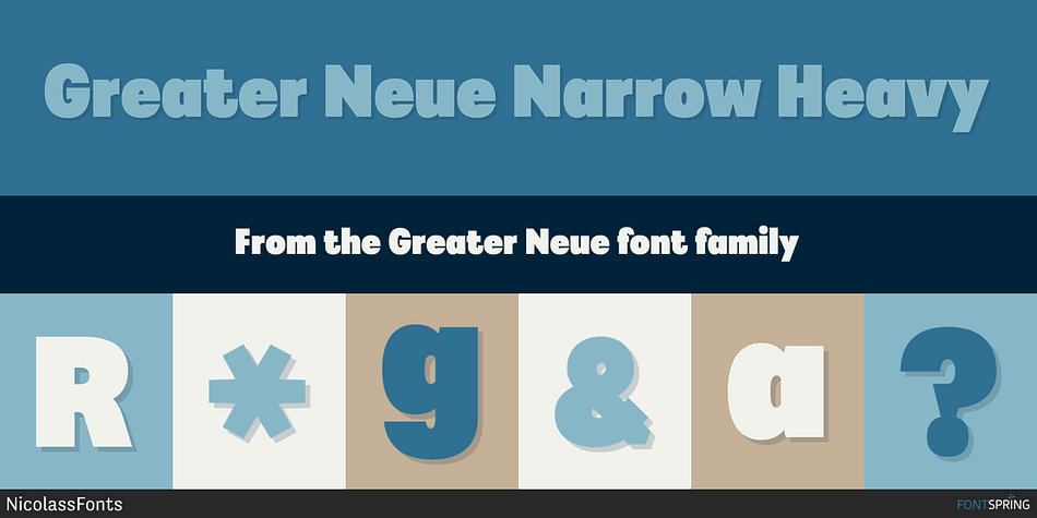 Greater Neue Narrow Heavy Font