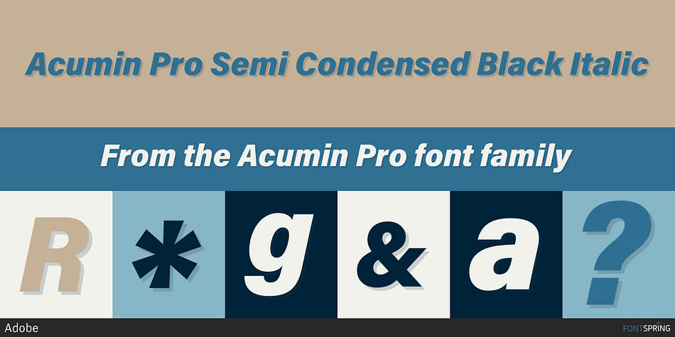 Acumin Pro Semi Condensed Font