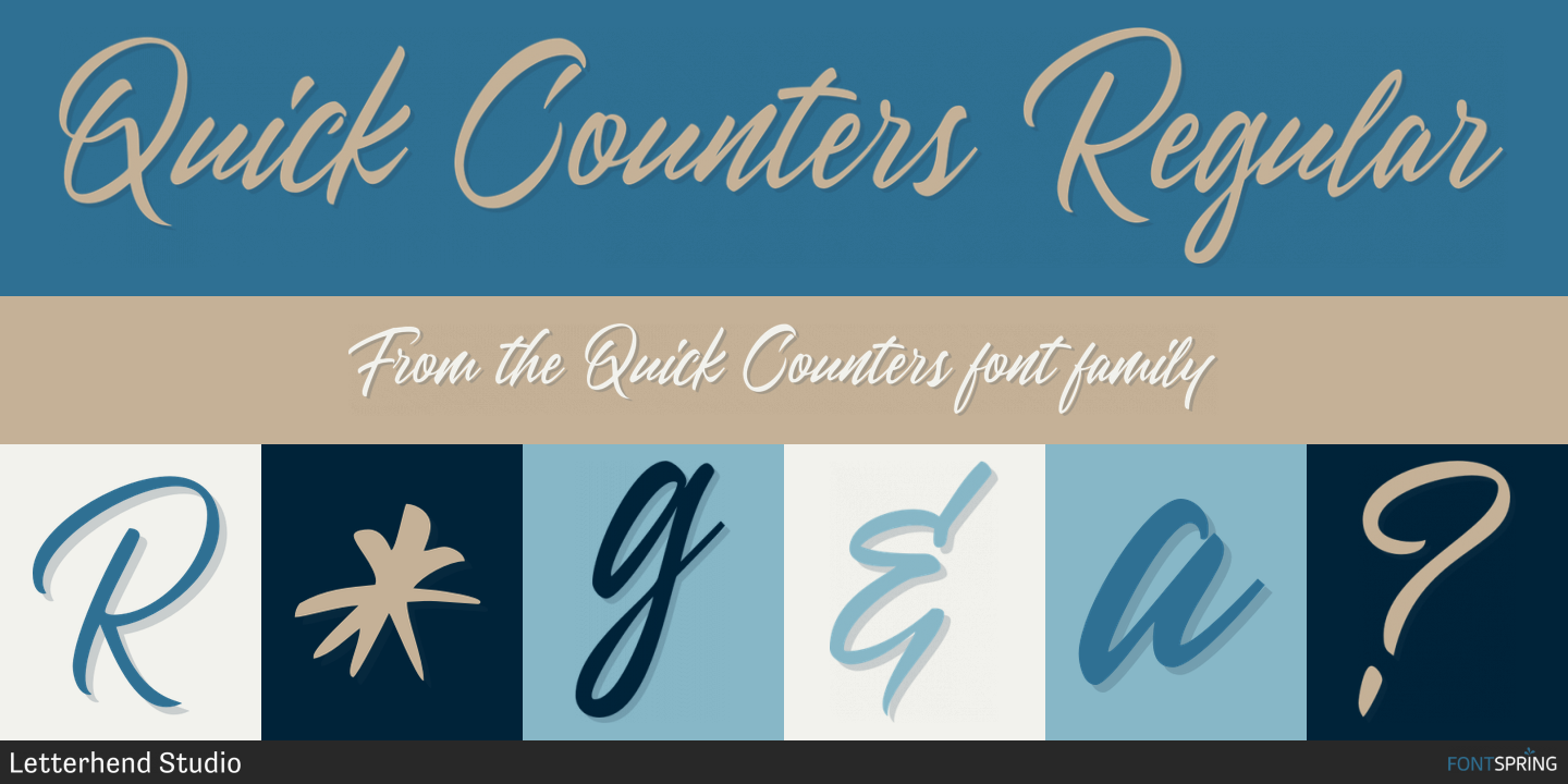 Fonts similar to Quick Counters