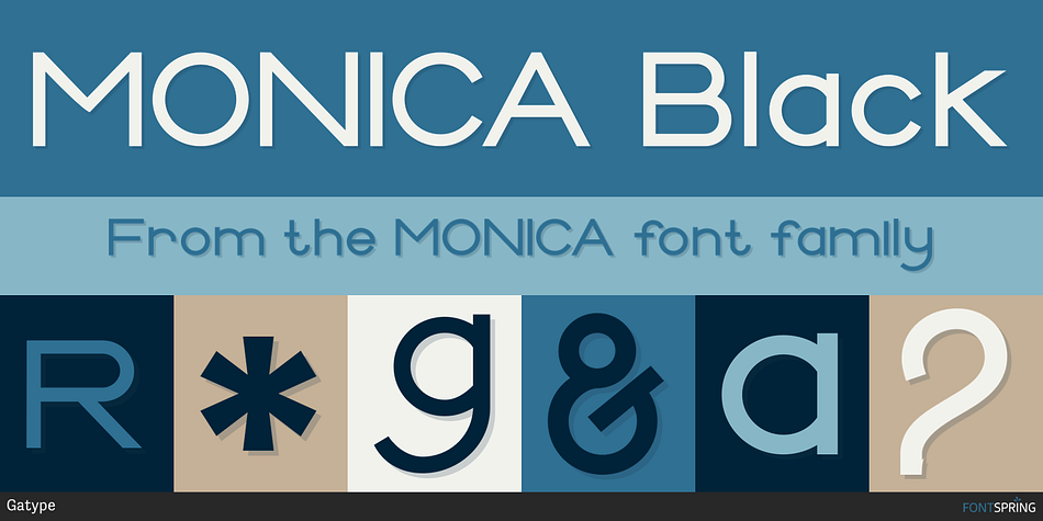 MONICA Black Font