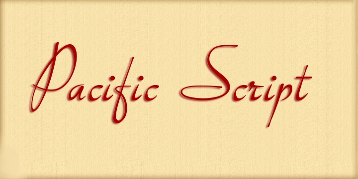 Pacific Script Font