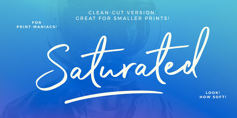 Saturated Font
