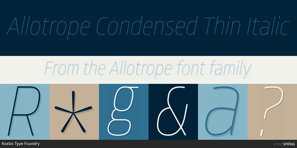 Allotrope Condensed Font