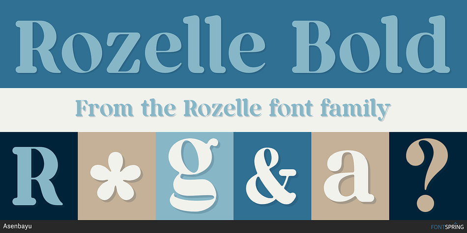 Rozelle Bold Font