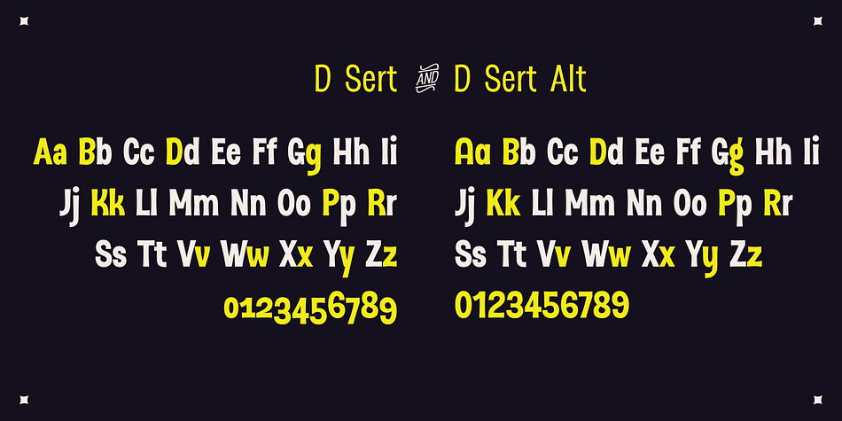 D Sert Font