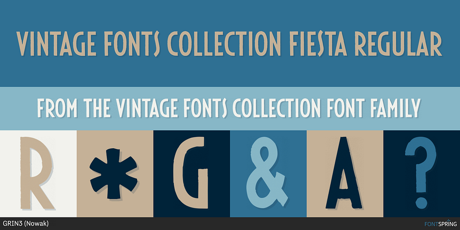 Vintage Fonts Collection Fiesta Regular Font