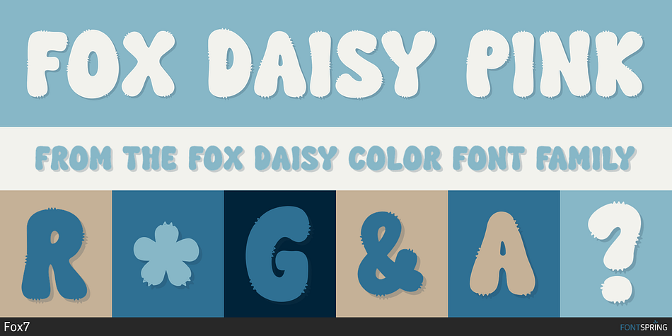 Fox Daisy Pink Font