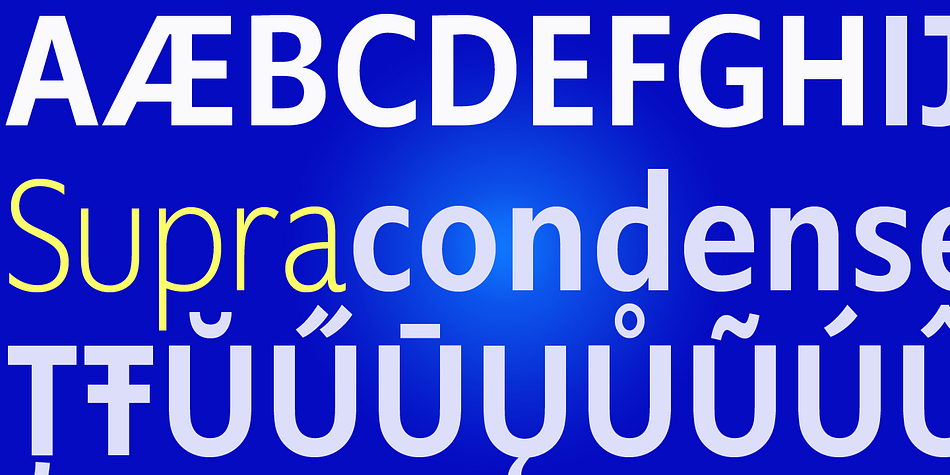 Supra Condensed Font