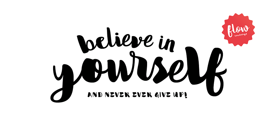 Flow Handscript Font