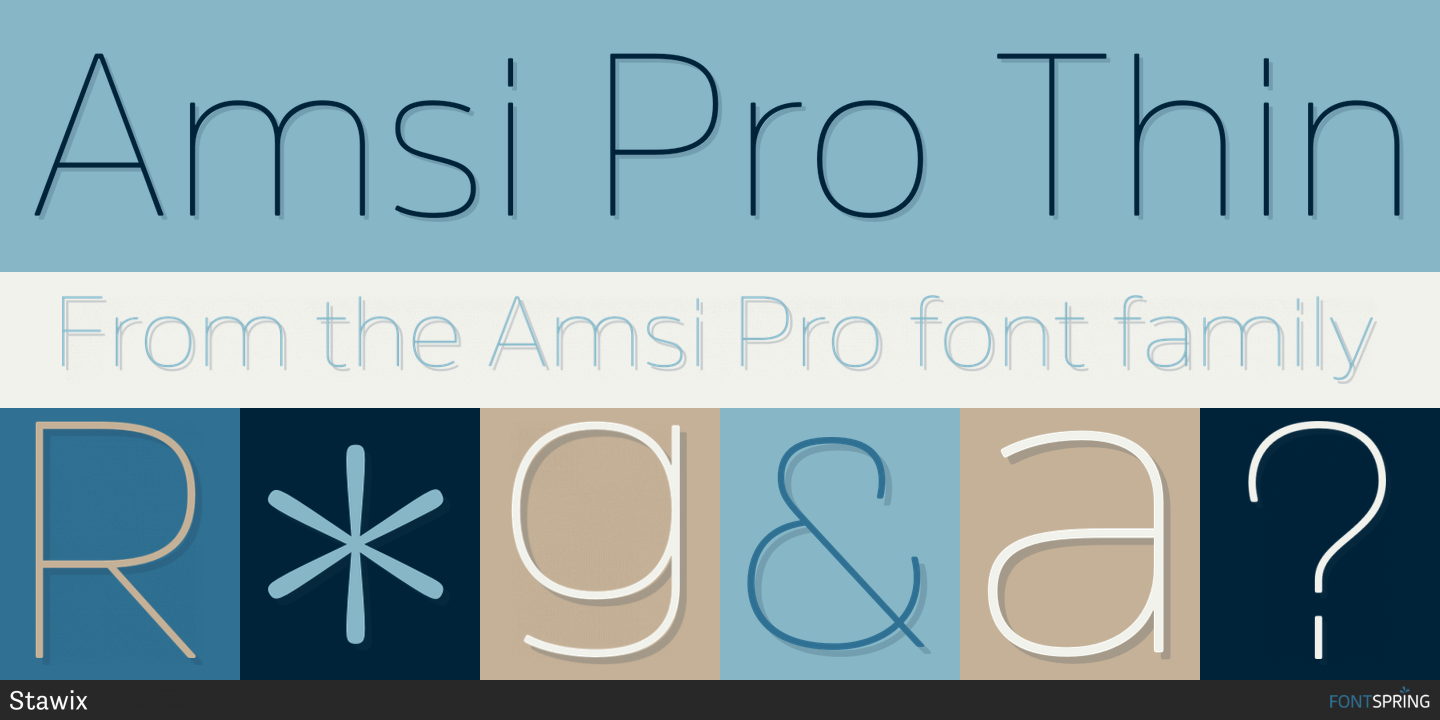 Similar Fonts To Amsi Pro