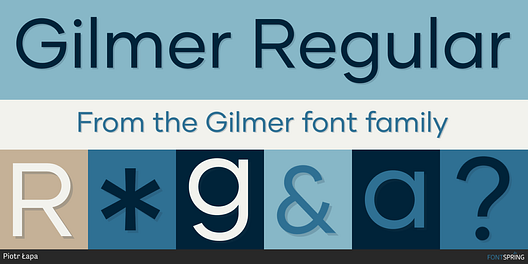 Fonts similar to Gilmer