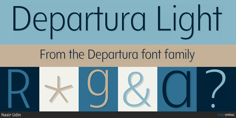 Departura Light Font