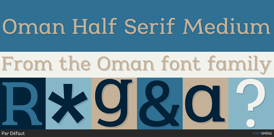 Oman Half Serif Medium Font