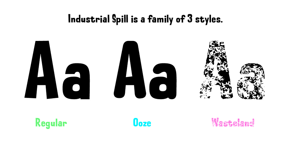 Industrial Spill Font