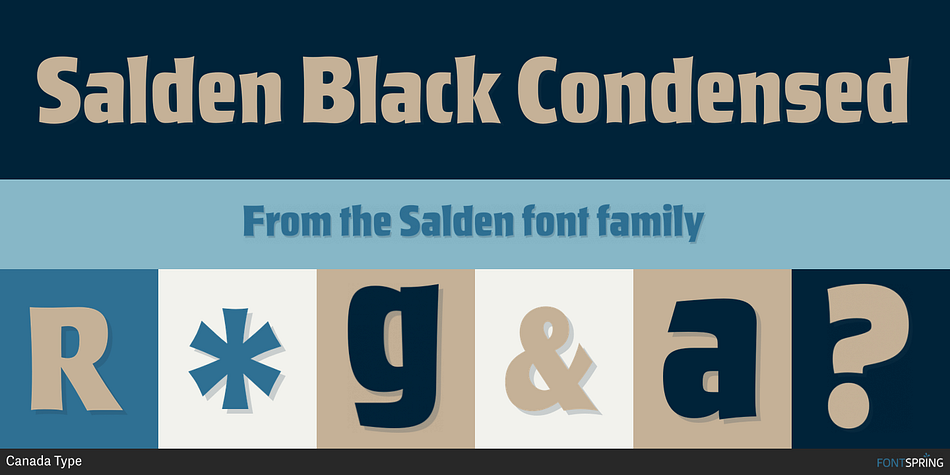 Salden Black Condensed Font
