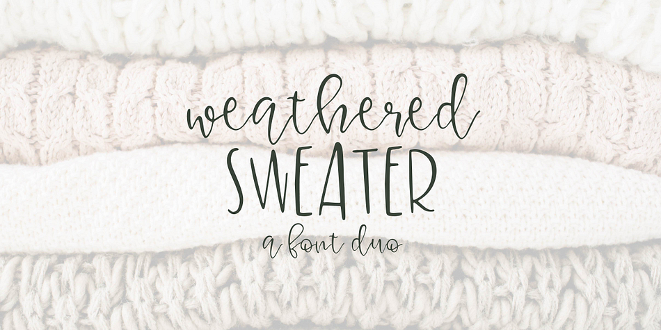 Weathered Sweater Font