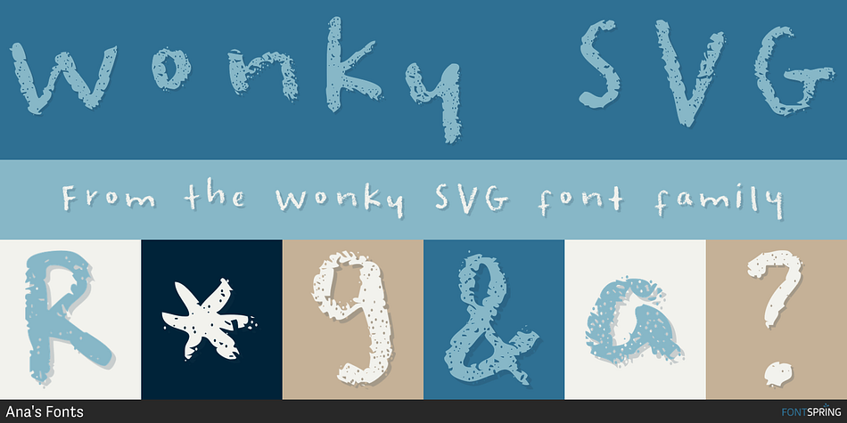 Wonky SVG Font