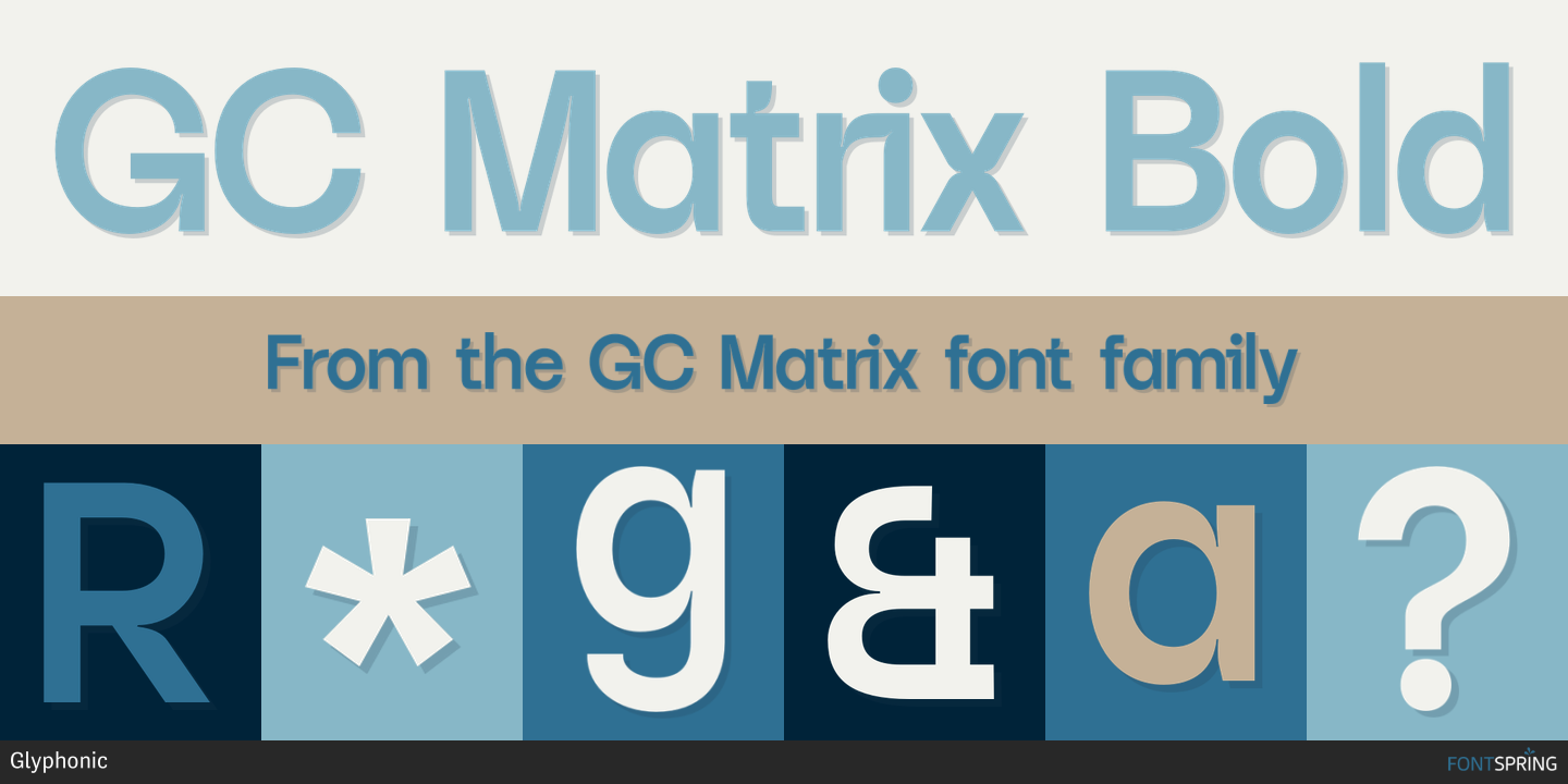 Fonts similar to GC Matrix