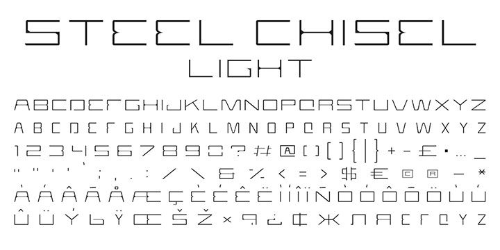 Steel Chisel Font