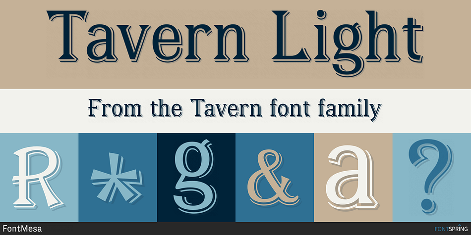 Tavern Light Font