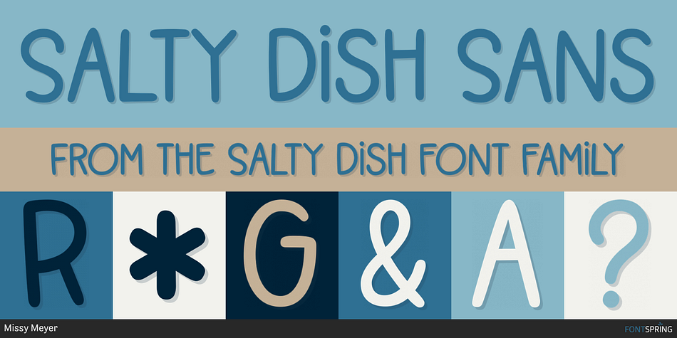 Salty Dish Sans Font