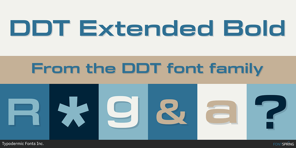 DDT Extended Bold Font