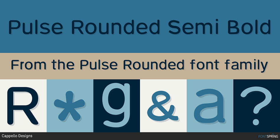Pulse Rounded Semi Bold Font