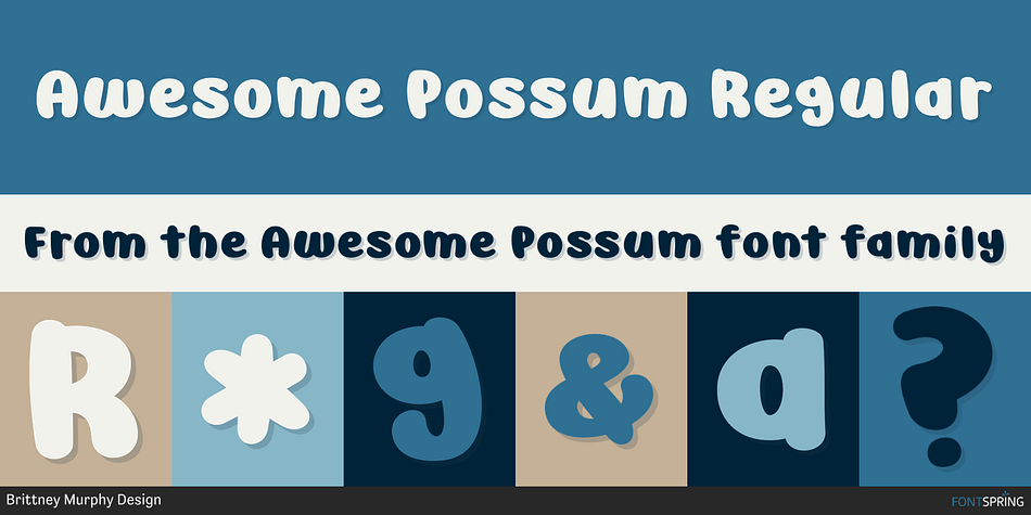 Awesome Possum Regular Font