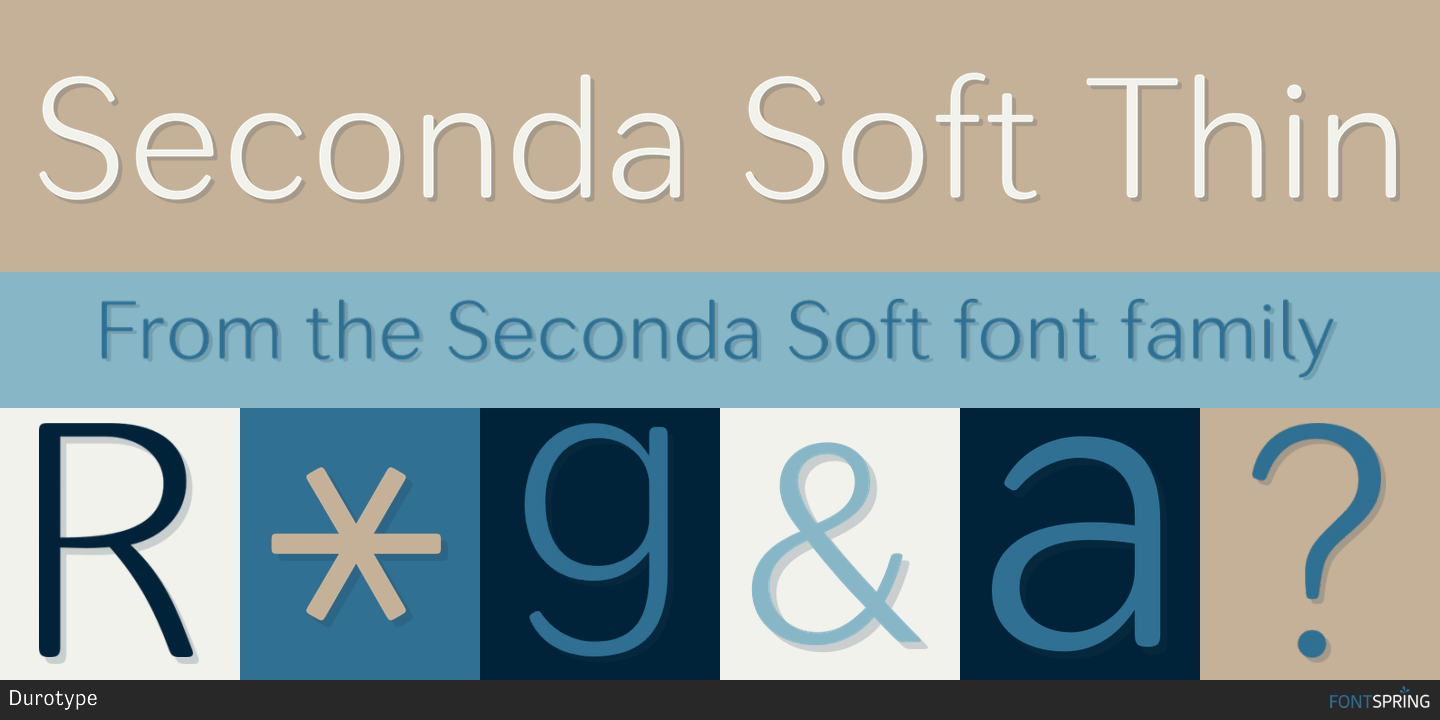 Fonts similar to Seconda Soft