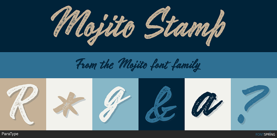 Mojito Stamp Font