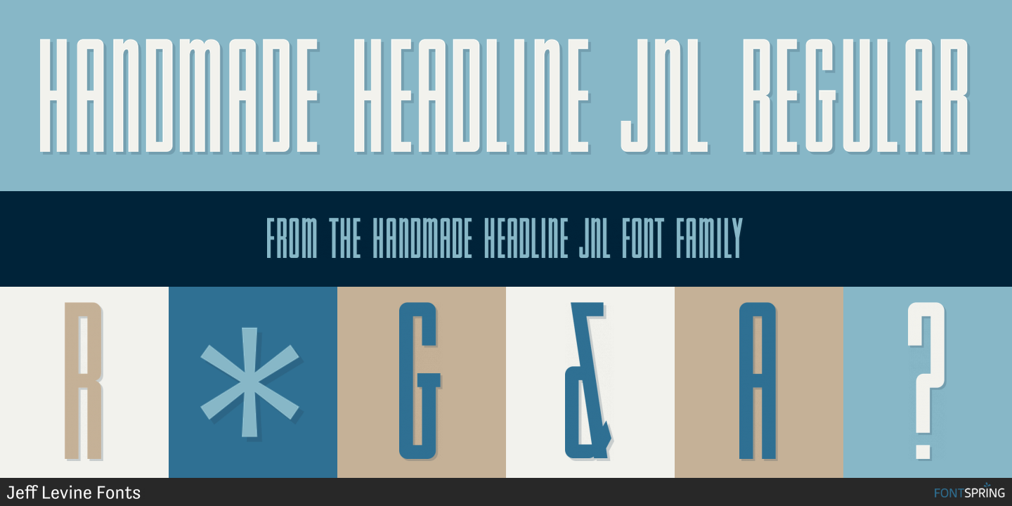 Fonts similar to Handmade Headline JNL
