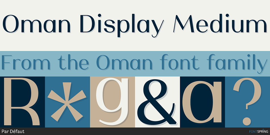 Oman Display Medium Font