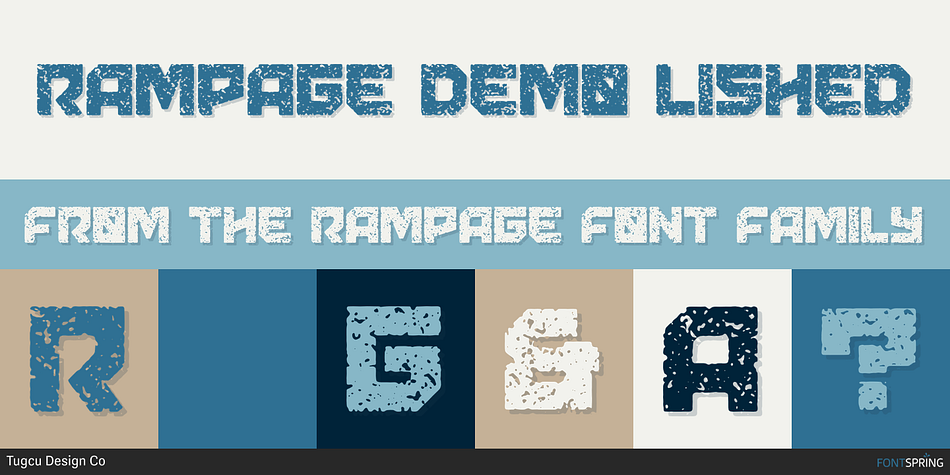 Rampage Demo Lished Font