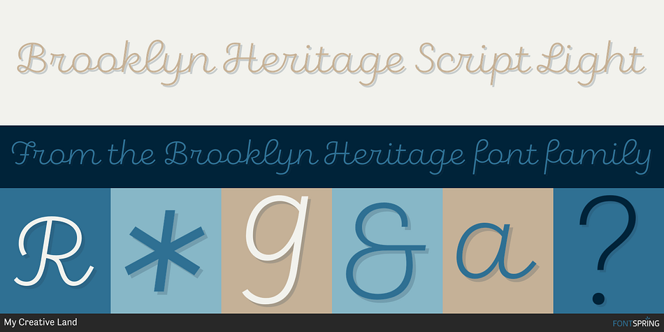Brooklyn Heritage Script Light Font