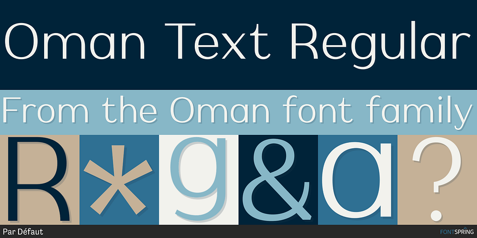 Oman Text Regular Font