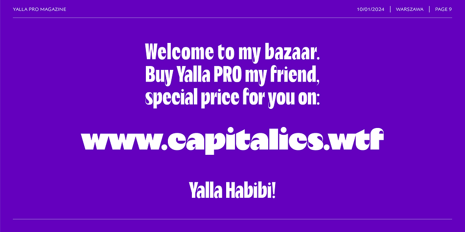 Yalla PRO Font
