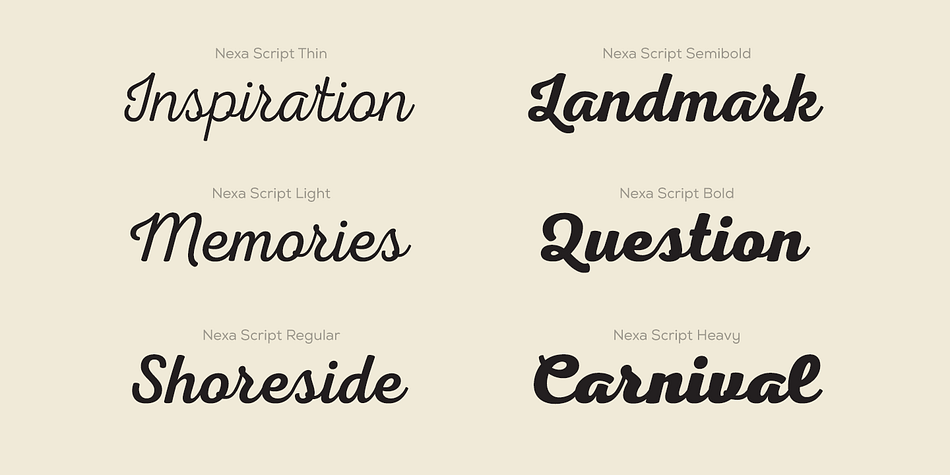 Nexa Script Font
