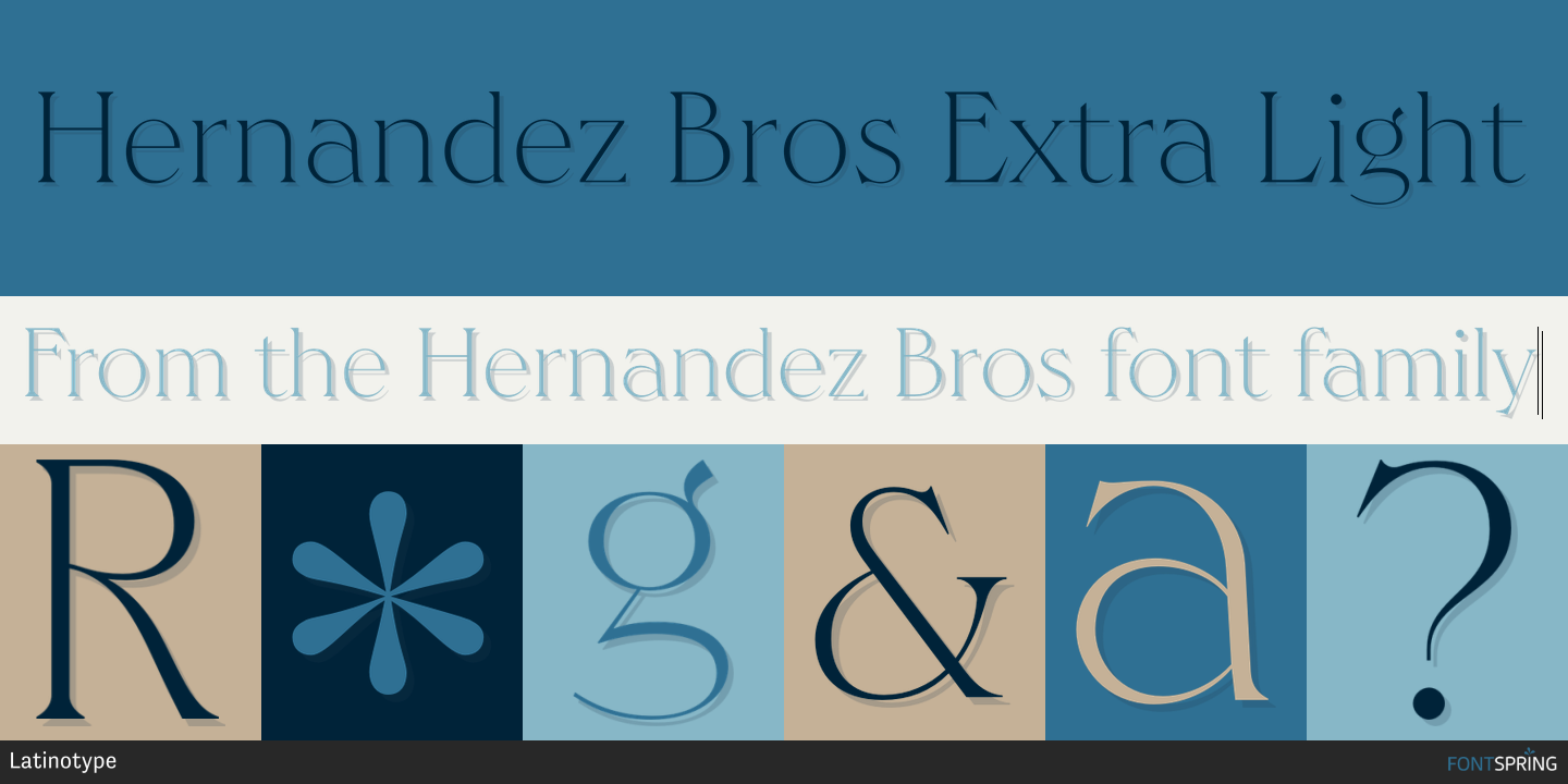 Fonts similar to Hernandez Bros