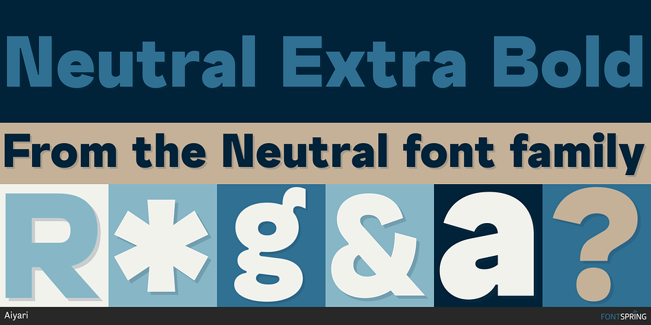 Neutral Extra Bold Font