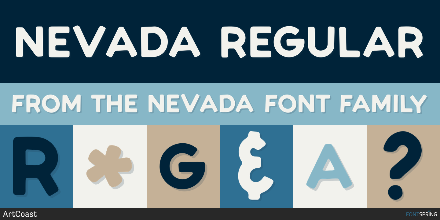 Fonts similar to Nevada