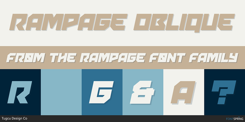 Rampage Oblique Font