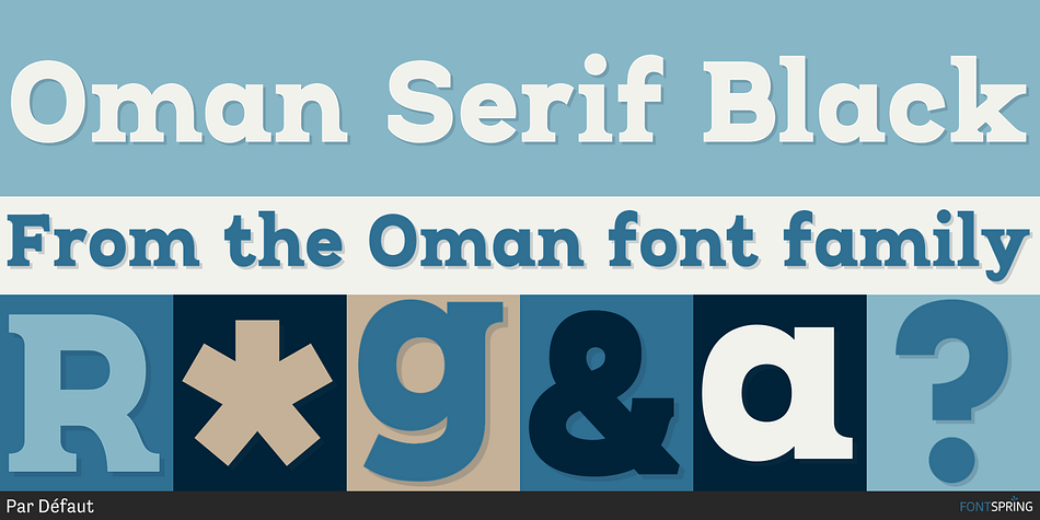Oman Serif Black Font